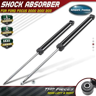 2x Shock Absorber for Ford Focus 2000 2001-2011 Rear Left & Right 2.5L ...