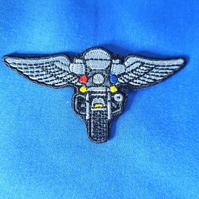 HD MOTORCYCLE WING PATCH Item #2005 Black | eBay