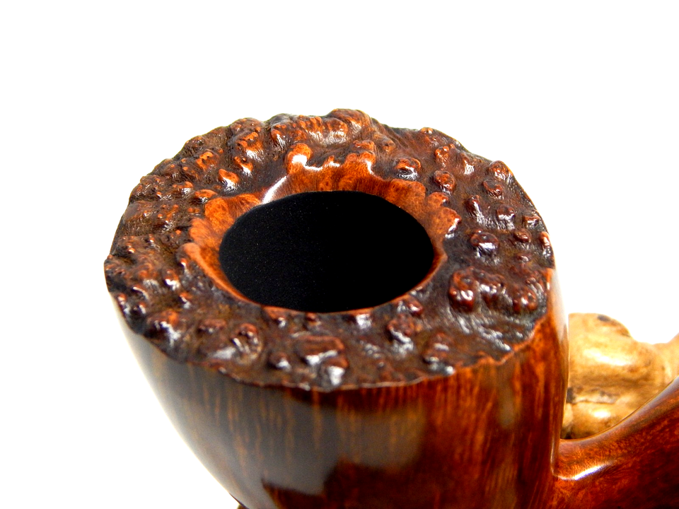 RAD DAVIS EARLY STRAIGHT GRAIN DOUBLE PLATEAU DANISH STYLE FREEHAND ...