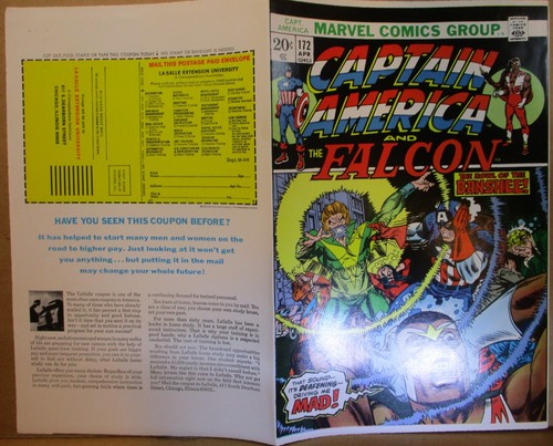 Captain America 172 COVER PROOF Gil Kane Banshee Falcon`73 MARVEL ...