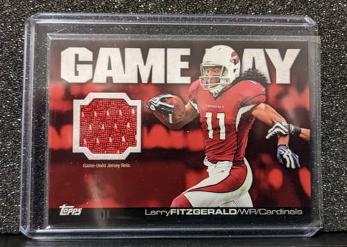 2011 Topps Game Day Relics Larry Fitzgerald #GDR-LF Game Used Jersey ...