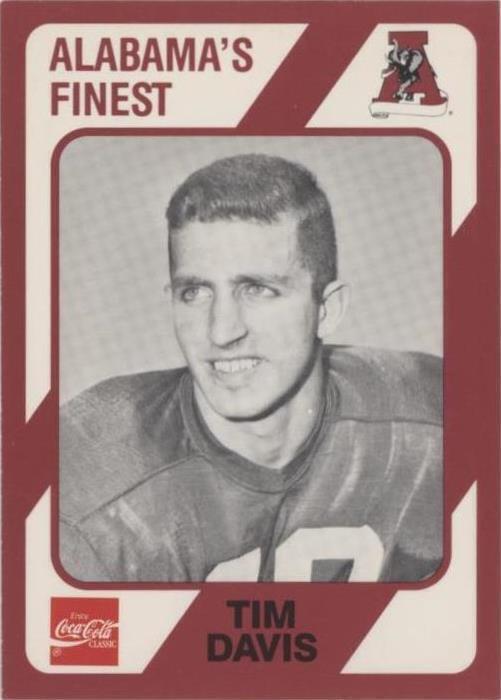 1989 Collegiate Collection Alabama Crimson Tide - Tim Davis #367 (RC ...