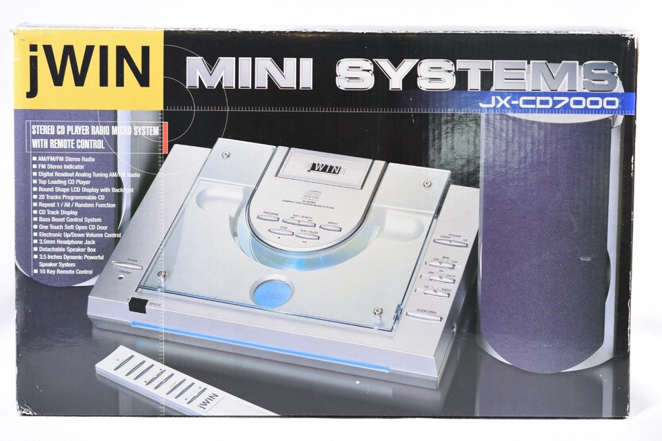 NEW jWin JX-CD7000 Stereo CD player radio micro system with remote ...