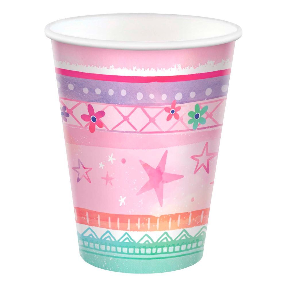 NEW Amscan Girl-Chella Birthday Paper Cups By Spotlight | eBay