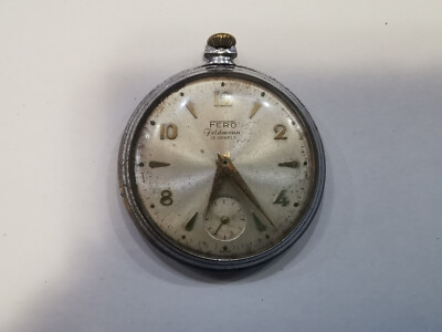 VINTAGE RARE SWISS MADE POCKET WATCH FERO FELDMAN | eBay