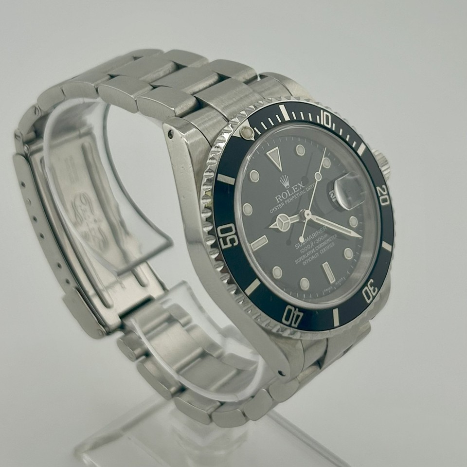 ROLEX SUBMARINER 2002 OYSTER PERPETUAL STAINLESS STEEL 40MM MODEL 16610 ...