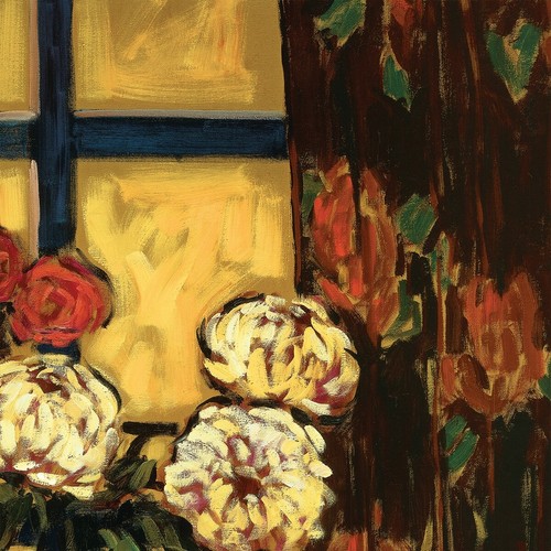 27W"x27H" ROSES by JAE DOUGALL - BEAUTIFUL VASED FLORAL LEMONS STILL ...