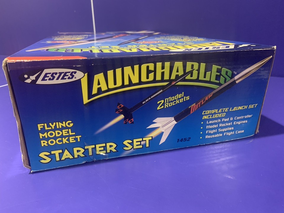 Estes Flying Model Rocket Starter Set With 2 Rockets. New/Open Box, No ...