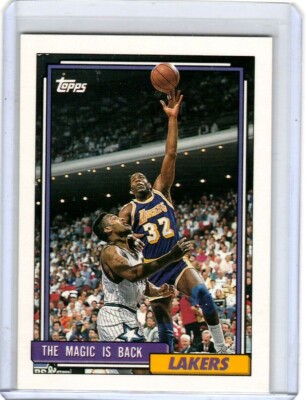 1992-93 NBA Topps | Magic Johnson 'The Magic is Back' | #54 | Los ...
