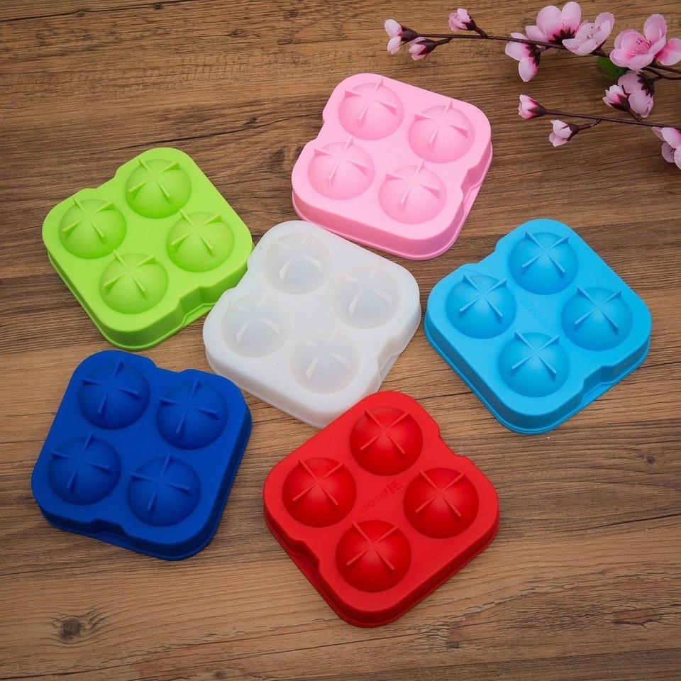 THY COLLECTIBLES Soft Silicone Ice Ball Maker Mold - Food Grade ...