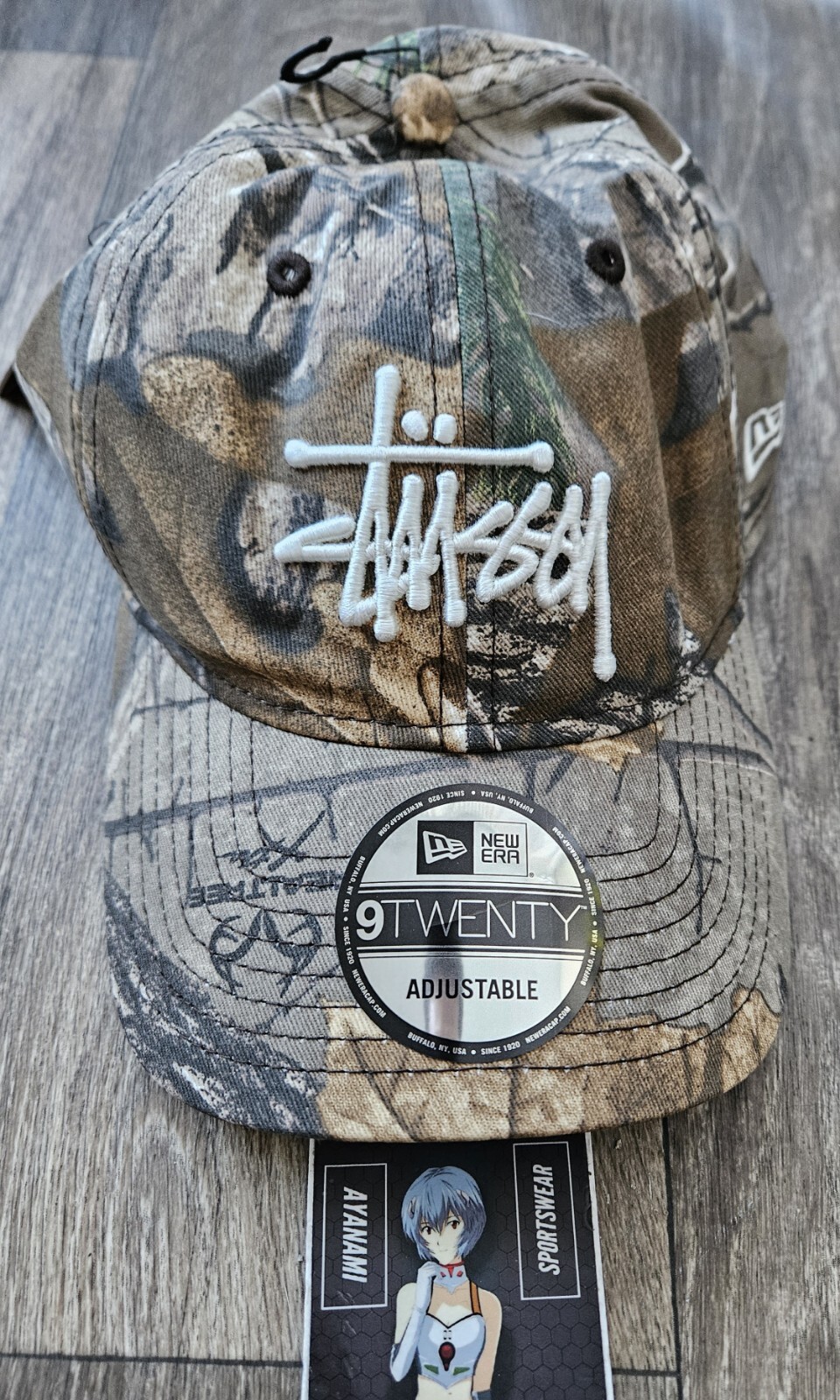 NWT Stussy New Era 9Twenty Basic Adjustable Cap Hat Realtree Camo ...