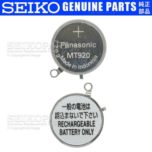 Seiko Solar V142 V145 V157 V158 V14J Battery Capacitor Panasonic MT920 ...