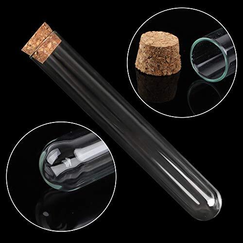 30pcs 13ml Glass Test Tubes with Cork Stoppers 15Ã—100mm Small Clear ...