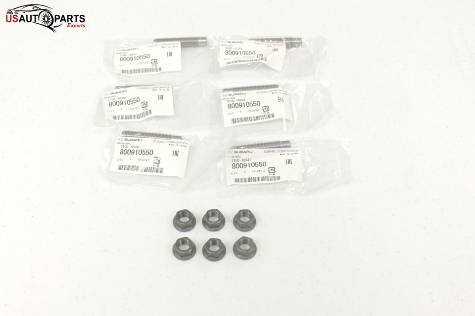 GENUINE Subaru Exhaust Manifold Stud & Nut Kit WRX STI Legacy Impreza ...