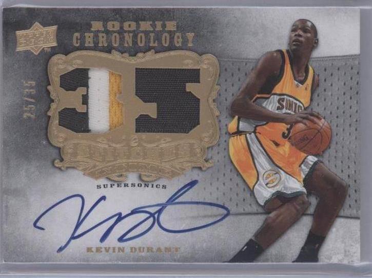 2007-08 Upper Deck Chronology - Stitches in Time Memorabilia Kevin ...