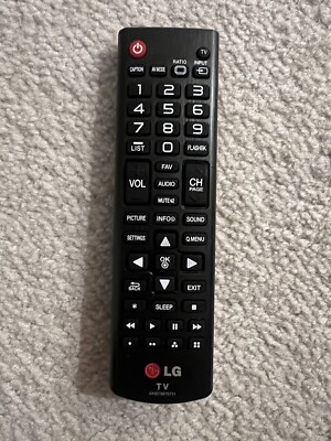 LG Remote Control (AKB73975711) for Select LG TVs - Black | eBay