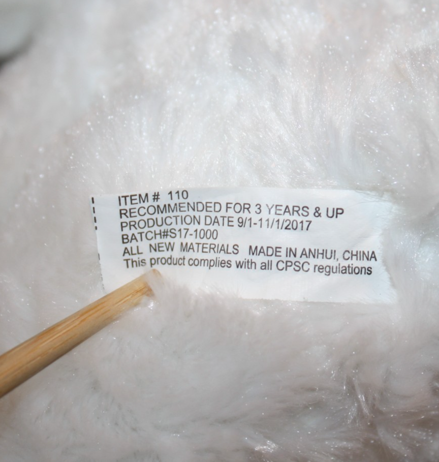 White Plush in a Rush Teddy Bear Sits 6" Soft Toy Stuffed Animal Bow ...