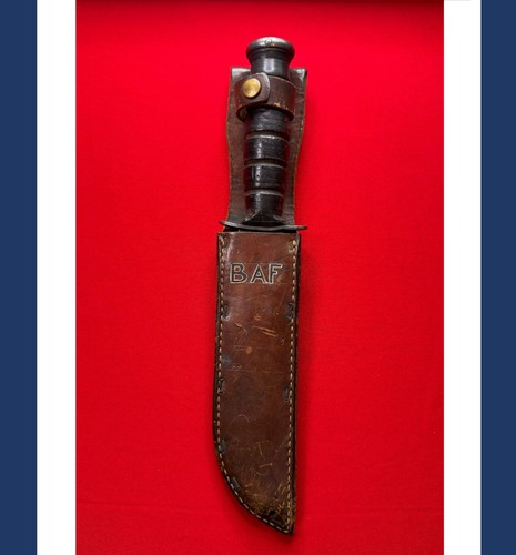 WW2 USMC Marine Machine Gunner WIA Death Valley. MK2 Fighting Knife ...