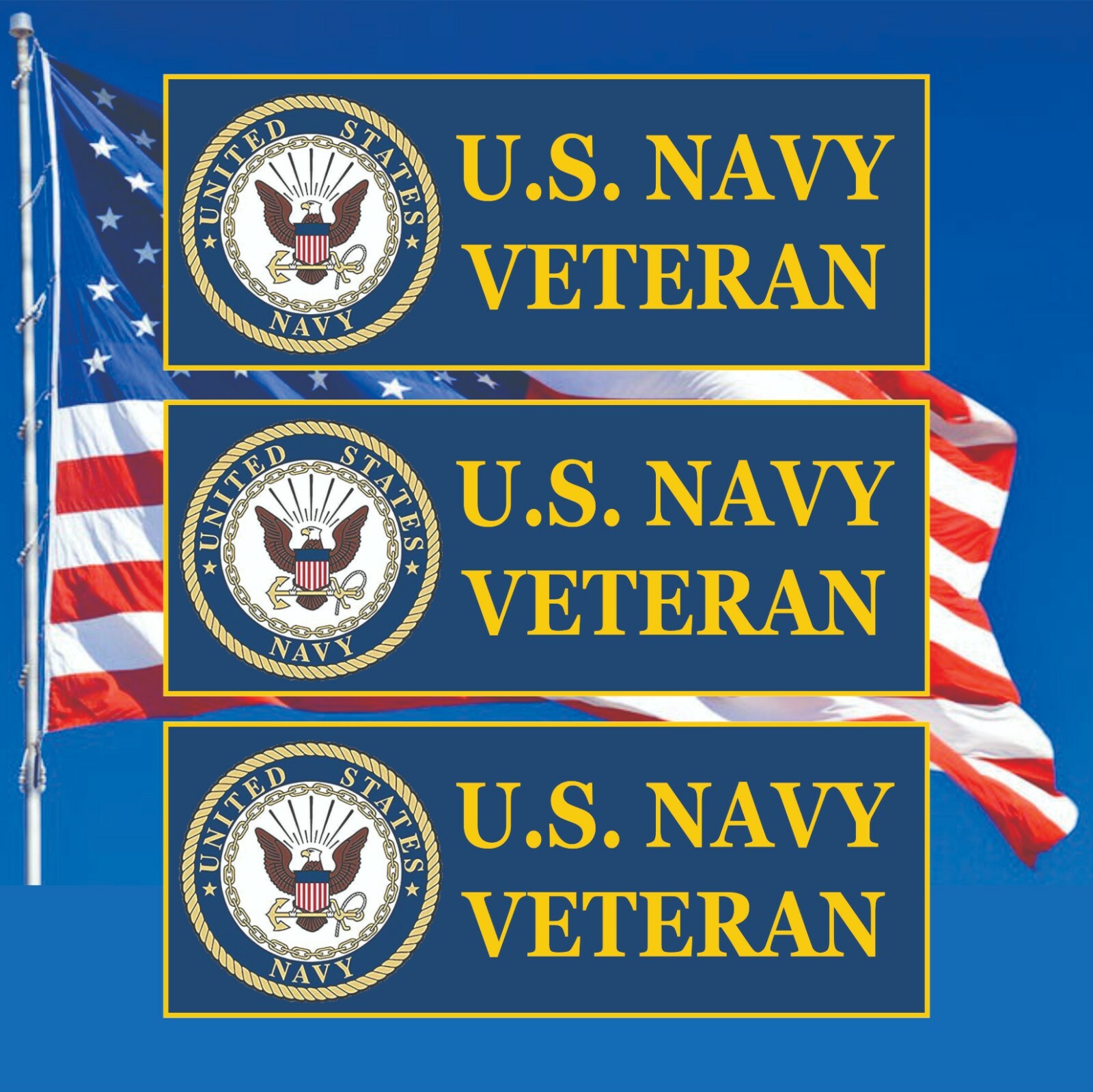 US Navy Veteran Military Bumper Sticker / Decal | eBay
