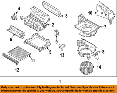 HYUNDAI OEM 11-19 Azera Blower Motor Fan-Filter 3SF79AQ000 | eBay