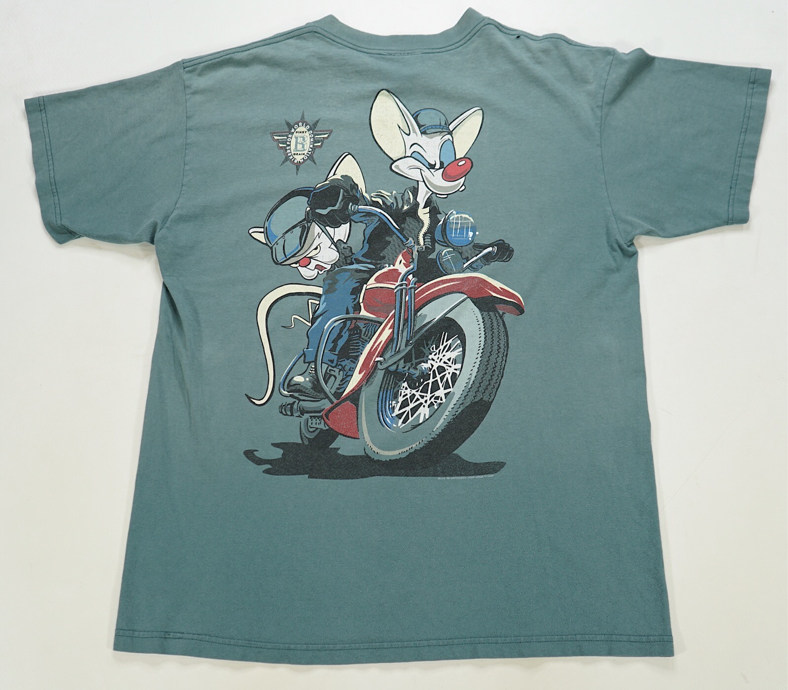 Rare VTG ANIMANIACS Pinky & The Brain Bikers For Worl… - Gem