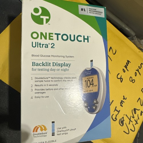 One Touch Ultra 2 Blood Glucose Monitoring System Diabetes Monitor Exp ...