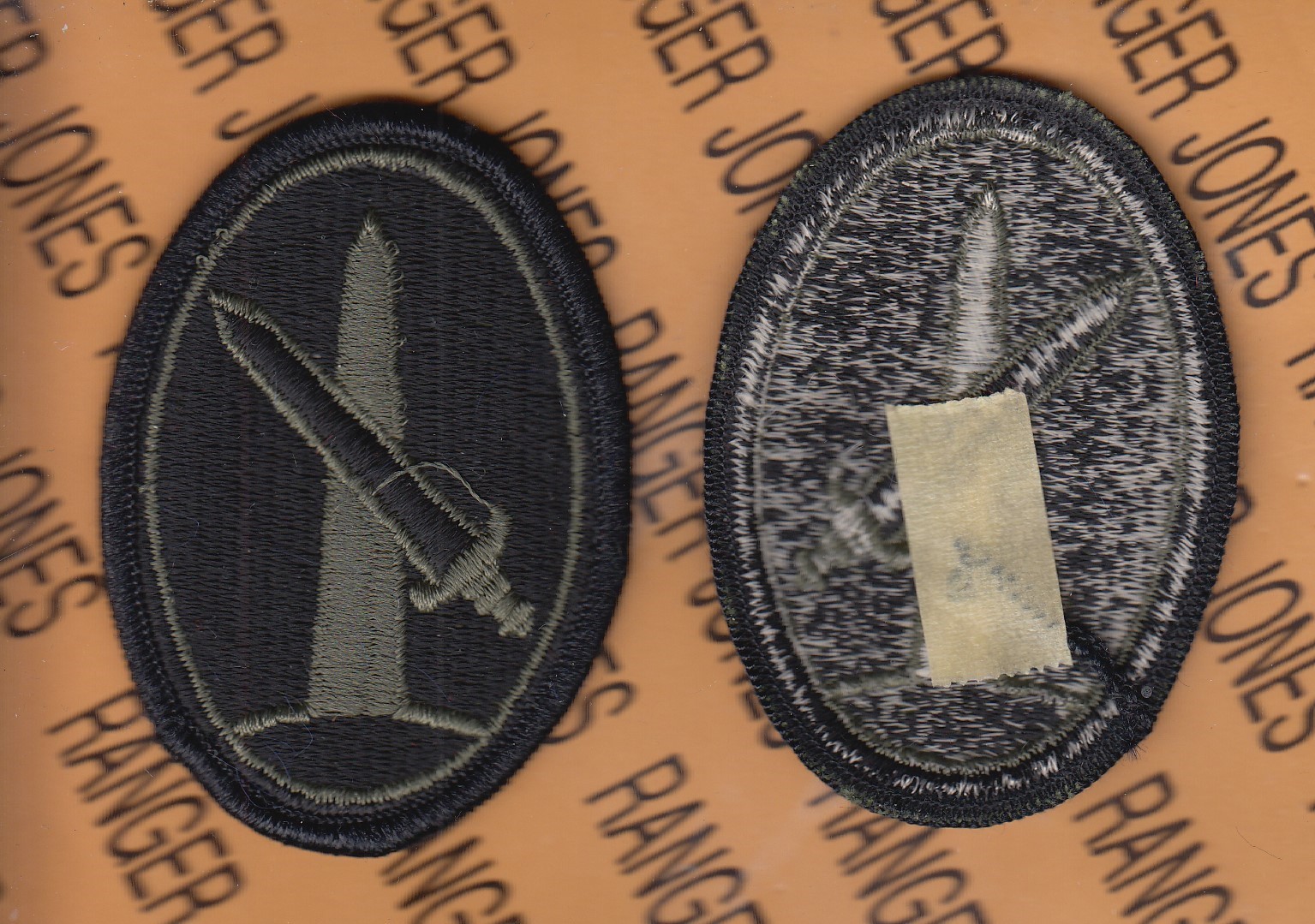 US Army Military District of Washington MDOW OD Green & Black BDU patch ...