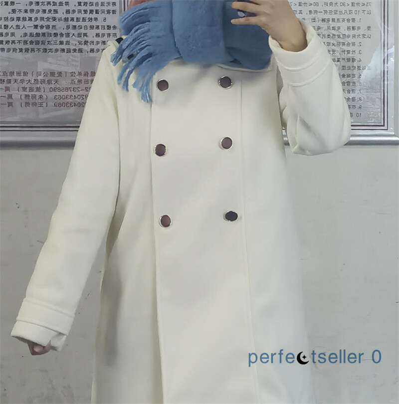 Frieren Woolen Cloth Coat Overcoat Scarf Winter Warm Women | eBay