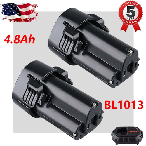 2 Pack 4.8Ah BL1013 Li-ion Battery For Makita BL1014 DF030 DC10WA 10.8V ...