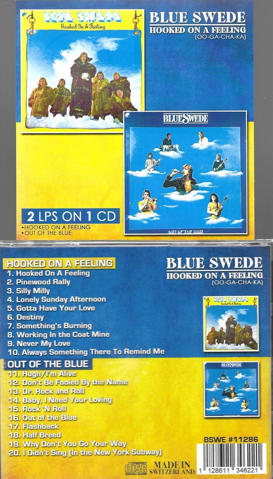 BLUE SWEDE-HOOKED ON A FEELING-2 LPS ON 1 CD | eBay