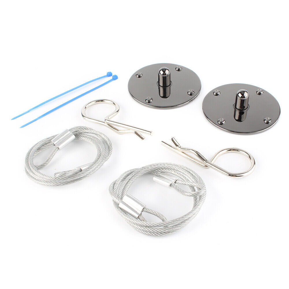 Engine Latch Pin Lock Kit Machine Cover For Racing CNC Billet Aluminum ...