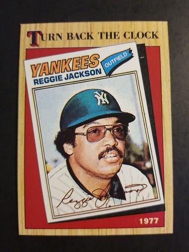 Reggie Jackson New York Yankees Turn Back The Clock Topps #312 Baseball ...