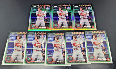 2024 Topps Pro Debut CHRIS NEWELL Base + Chrome (x8) Dodgers PD-100 | eBay