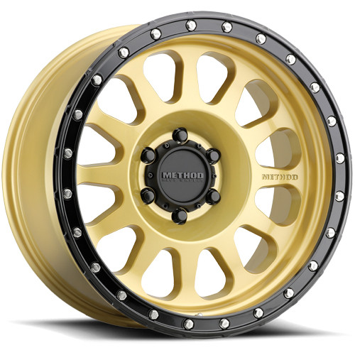 (Set of 4) Method MR315 17x8.5 6x135 +0mm Gold Wheels Rims 17" Inch ...