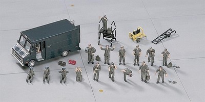 Hasegawa 35007 - 1/72 US Pilot & Ground Crew Set - Neu | eBay