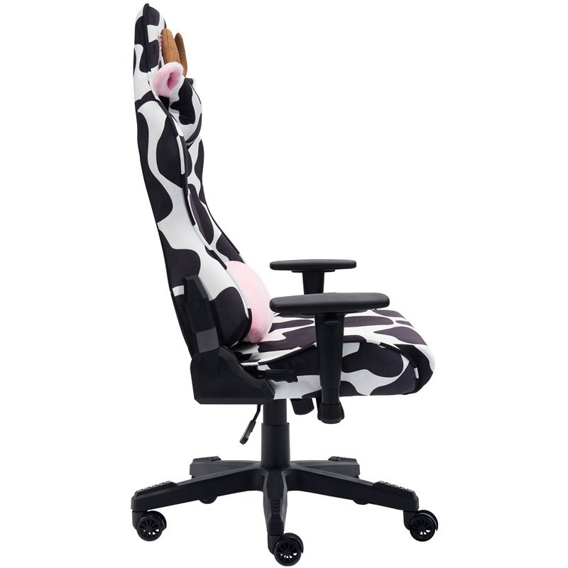 Techni Mobili Sport TS85 COW Print Fabric LUXX Series Gaming Chair ...