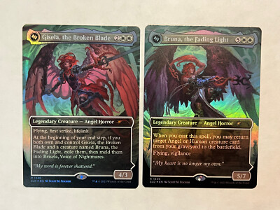 FOIL Gisela Broken Blade & Bruna Fading Light Secret Lair MTG Angels ...