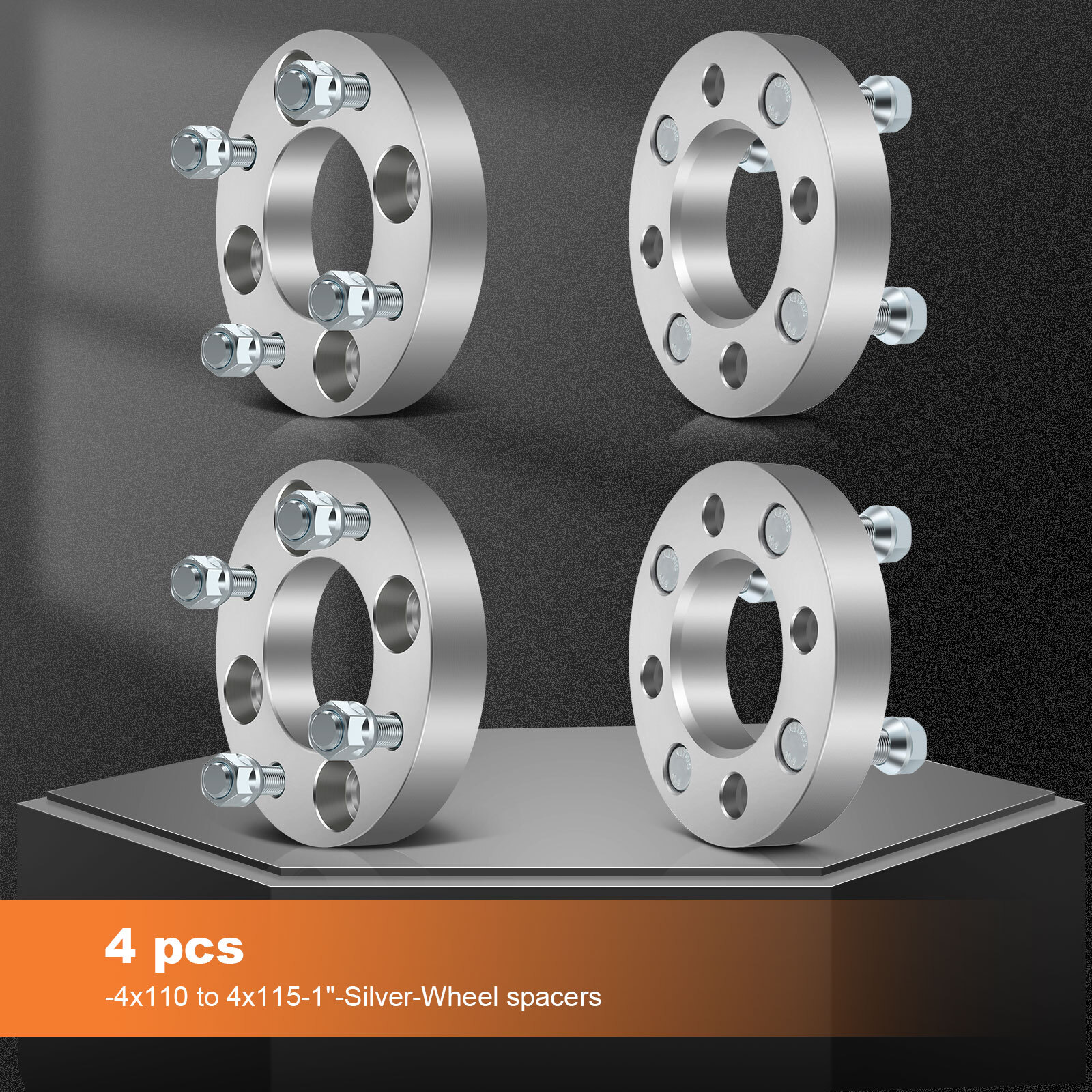 4X 1" 4x110 to 4x115 Wheel Adapters 12x1.5 For Honda Foreman Bombardier ...
