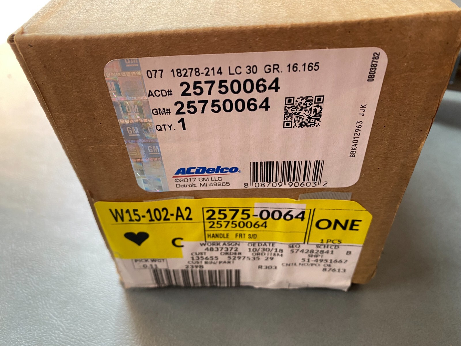 GM OEM NOS 25750064 LH Front Door Handle 2003-2015 Chevy Express GMC ...