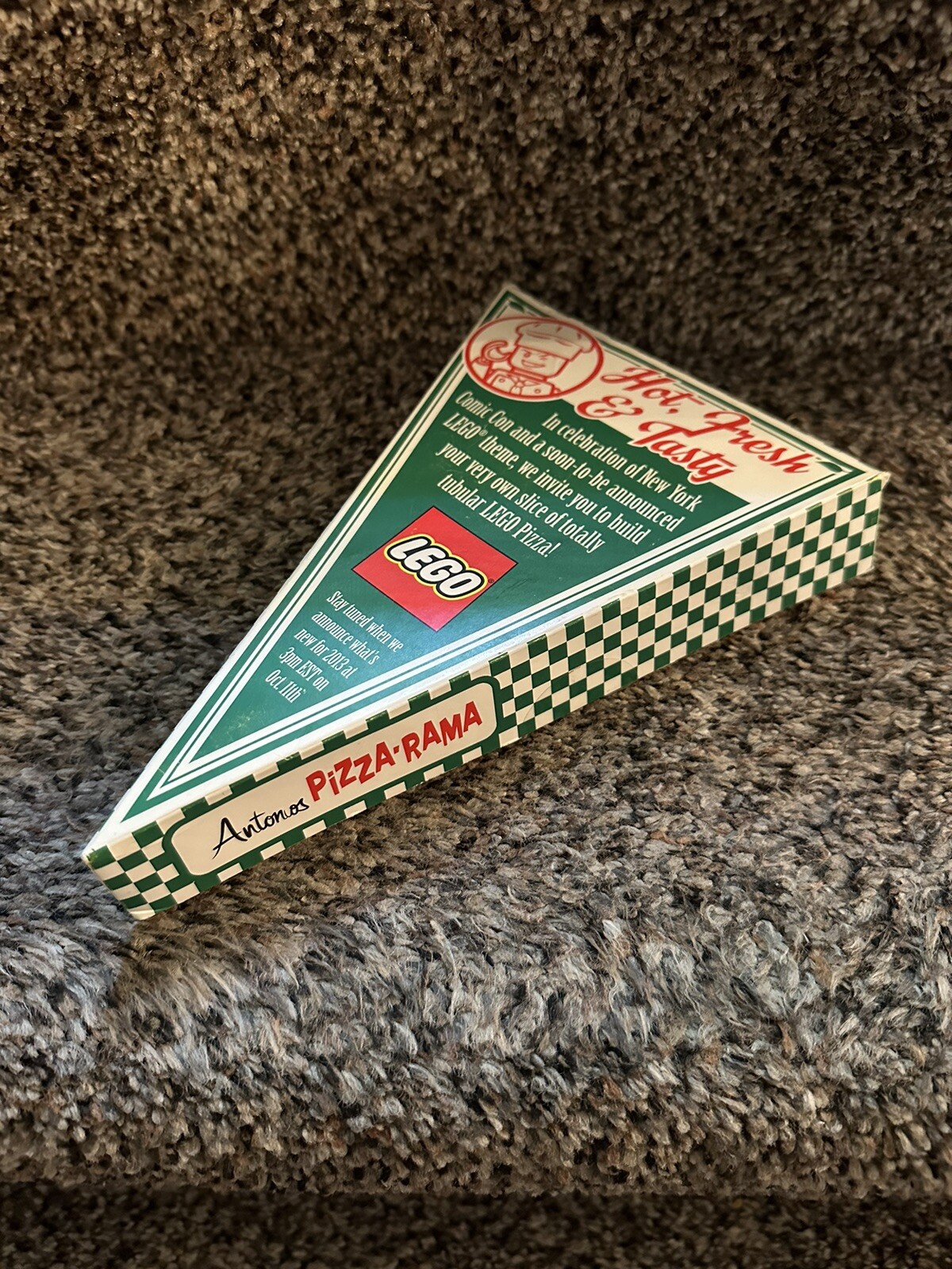 Rare Lego TMNT Antonio’s Pizza-Rama pizza slice ny comic con 2012 | eBay