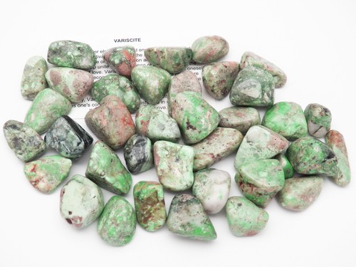 RARE! 1 VARISCITE tumbled stone Lucin, Utah pouch sz L 8.1 to 15 g | eBay