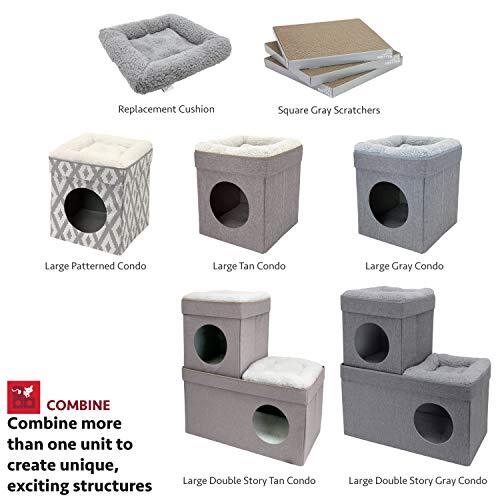 Kitty City Large Cat Bed Stackable Cat Cube Indoor Cat House/Cat Condo Cat Sc... | eBay