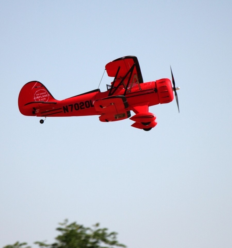 Dynam Waco Remote Control Biplane with Spektrum DX6e 6-Channel ...