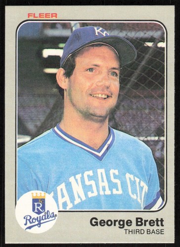 1983 Fleer George Brett Kansas City Royals #108 | eBay
