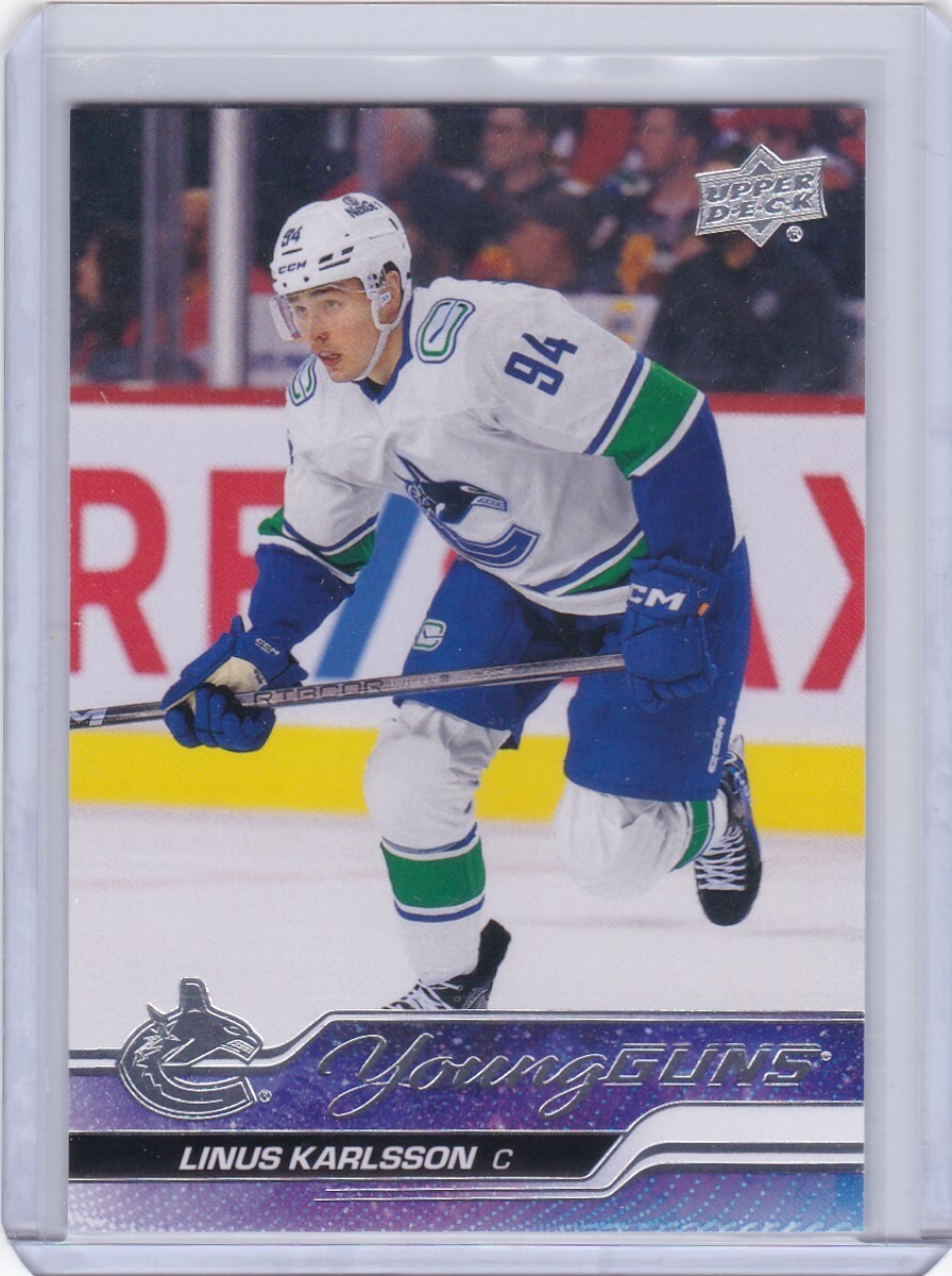LINUS KARLSSON 2023-24 UPPER DECK EXTENDED SERIES YOUNG GUNS #718 ...