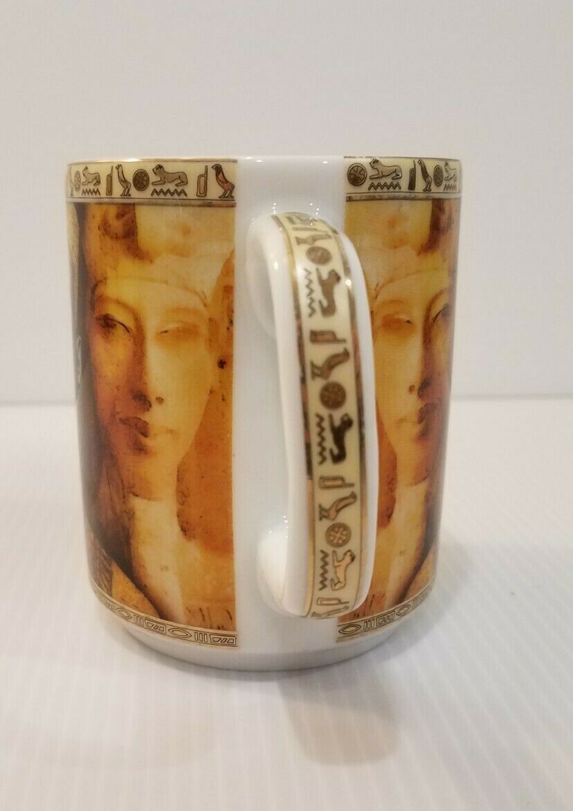 Vintage F M Fathi Mahmoud Egyptian Pharaonic drawings Egypt Coffee Mug ...