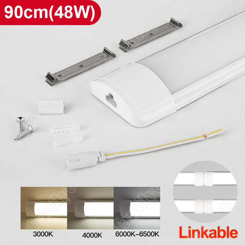 LED Batten Low Profile Ceiling Tube Light 6500K 54W 2FT 4FT 5FT 6FT ...