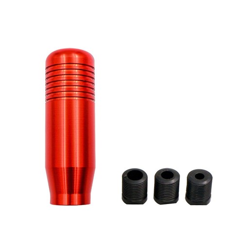 Universal Metal Red Shifter Car Gear Shift Knob 3pcs adapter A2 | eBay