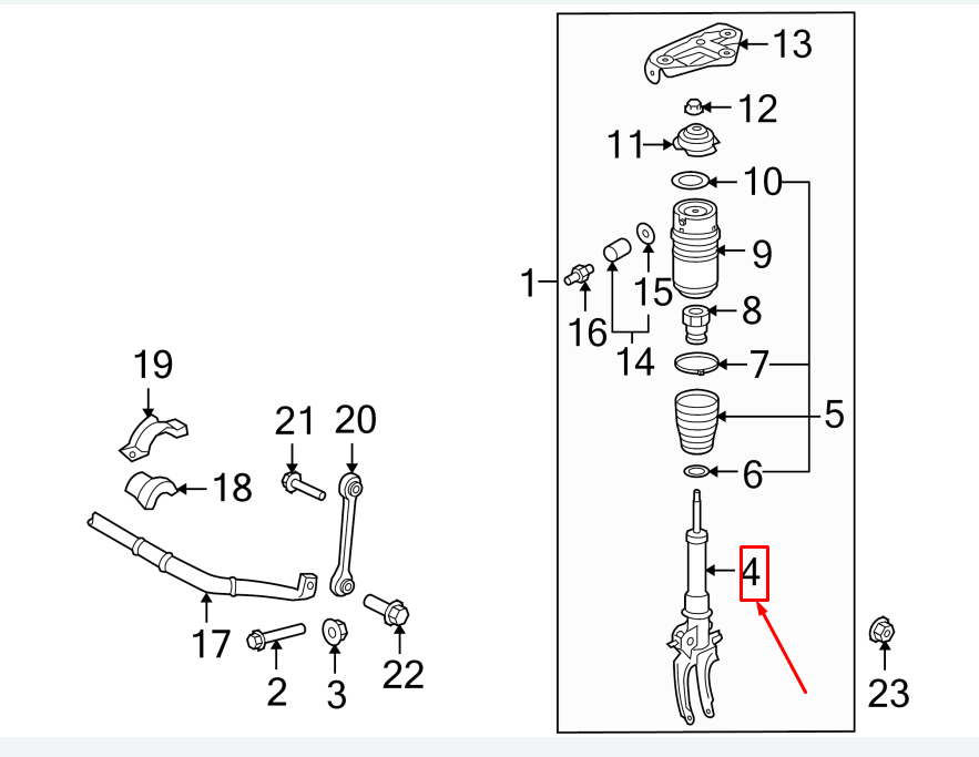 VW Touareg Front Shock Absorber 7L6413031R for sale online | eBay UK