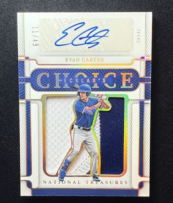 Evan Carter RPA-colored patch-‘23 Panini National Treasures- Ecklar's ...